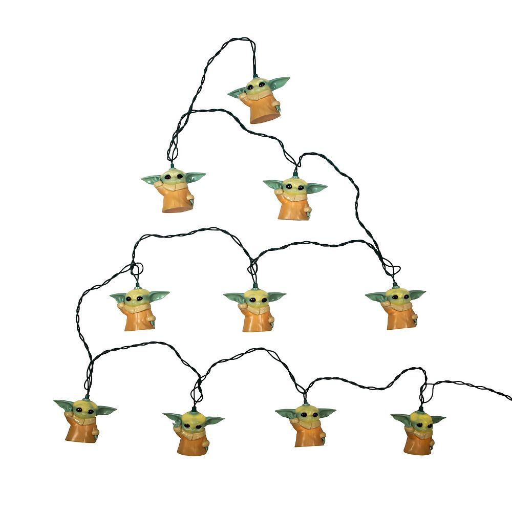 UL 10-Light Star Wars The Mandalorian Grogu Aka Baby Yoda String Light Set