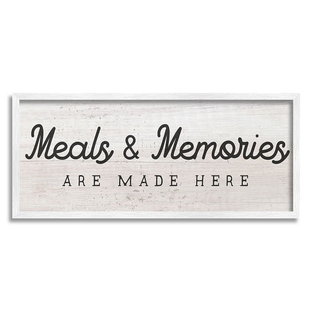 Stupell Home Decor Meals & Memories Made Here Kitchen Sign Wall Art