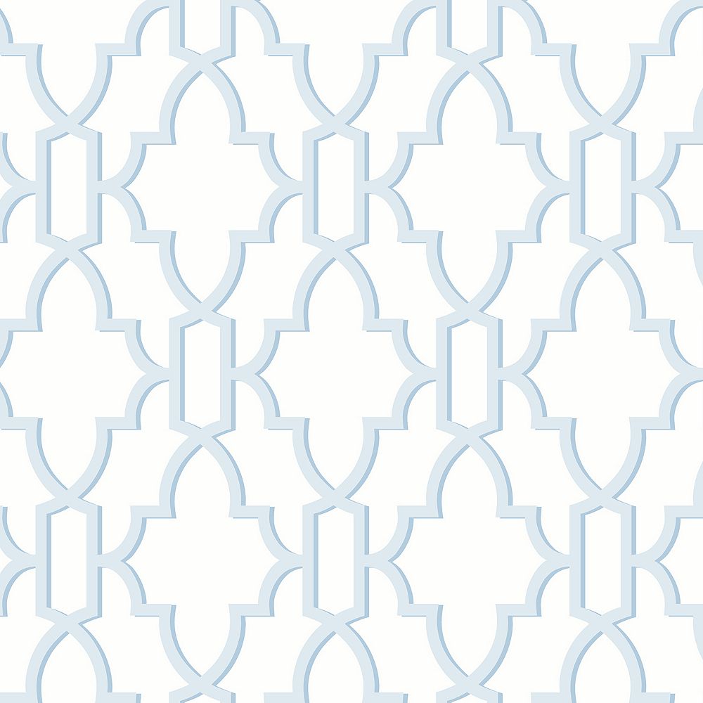 Lillian August Coastal Lattice Peel and Stick Wallpaper