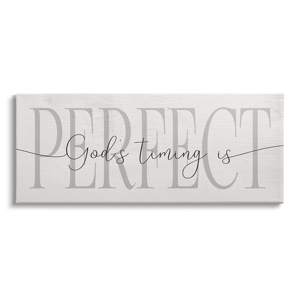 Stupell Home Decor God's Timing is Perfect Farmhouse Wall Art