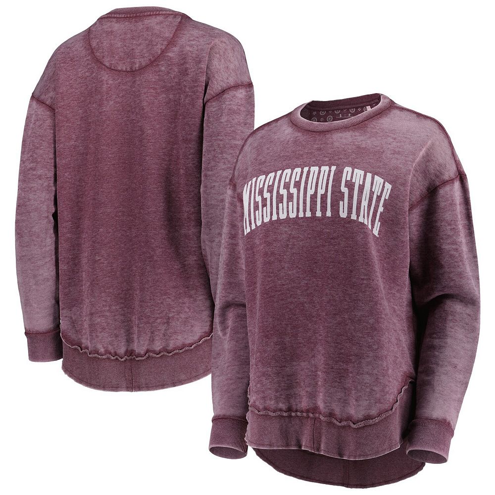 Women's Pressbox Maroon Mississippi State Bulldogs Vintage Wash ...