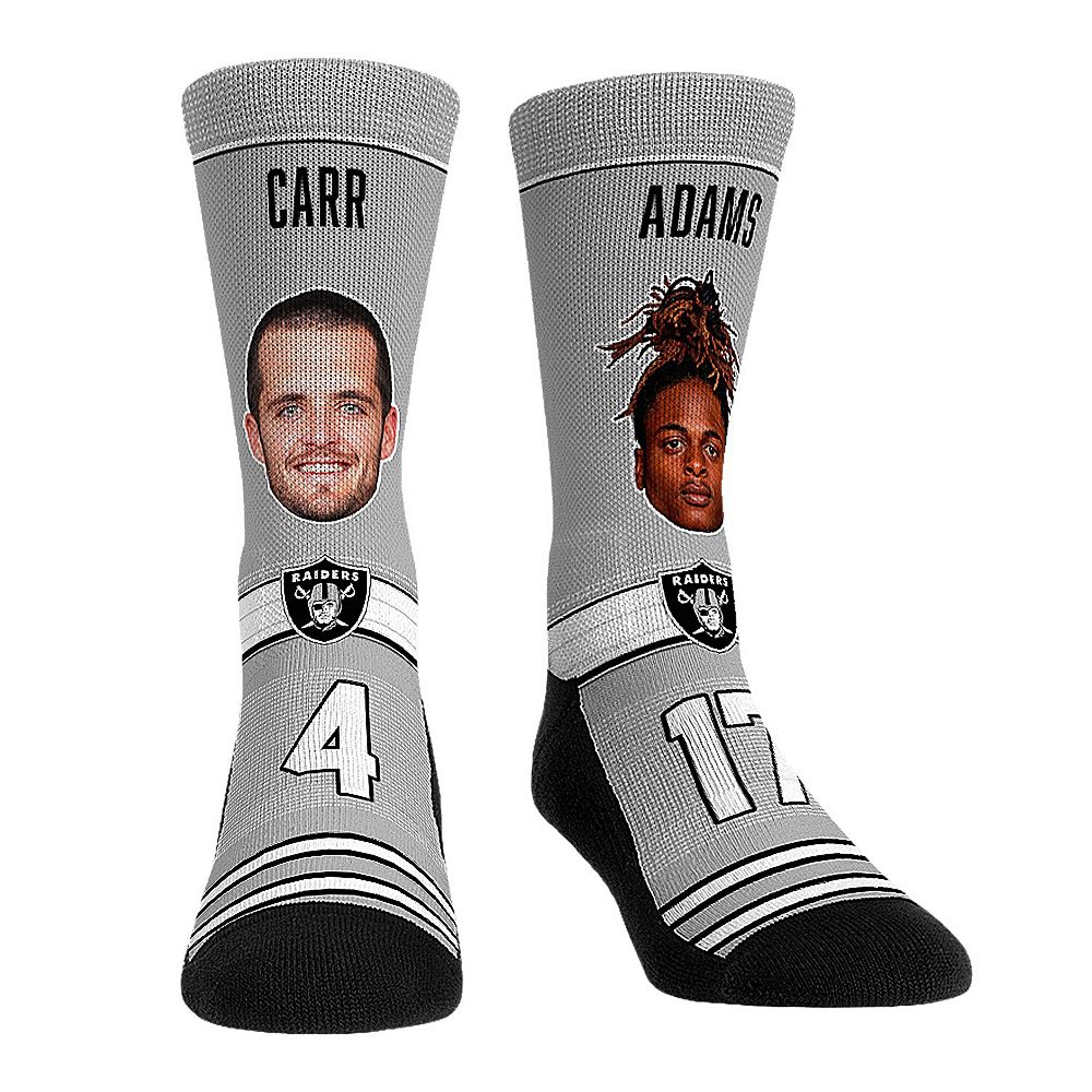Rock Em Socks Derek Carr & Davante Adams Las Vegas Raiders Player ...