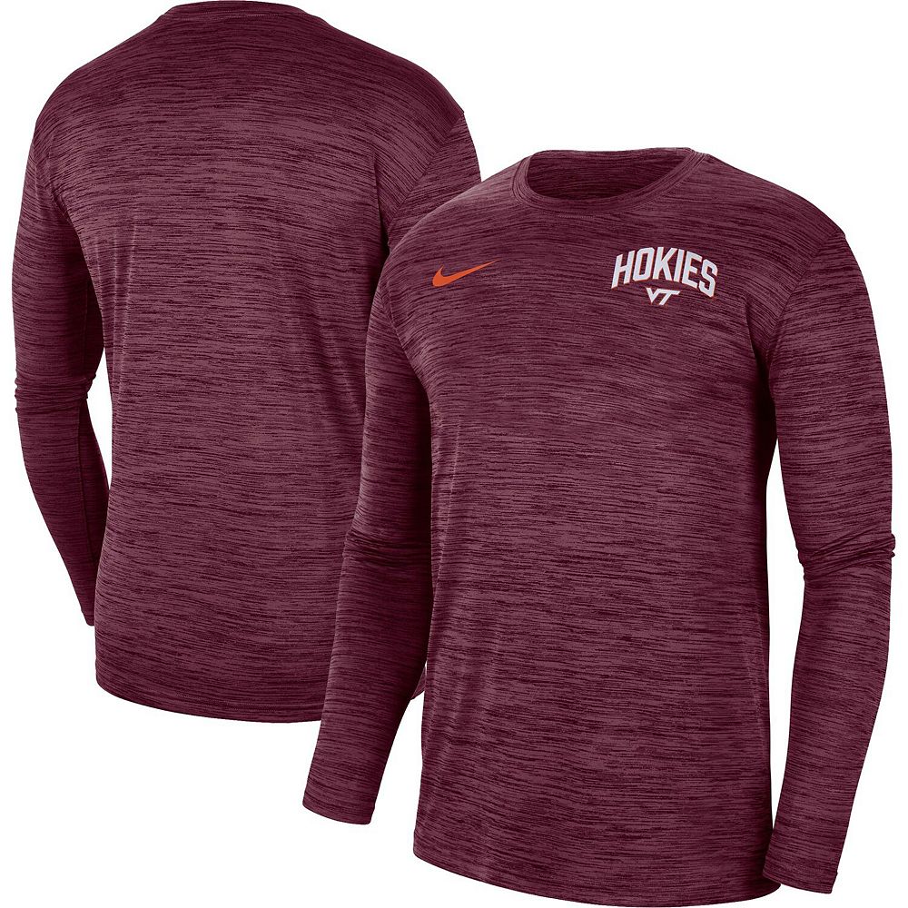 Men's Nike Maroon Virginia Tech Hokies Sideline Game Day Velocity ...