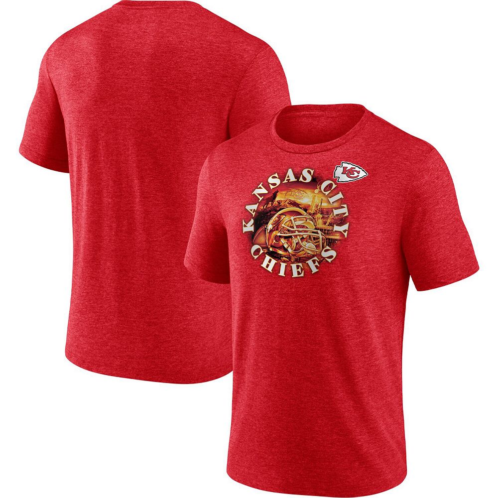 Men's Fanatics Branded Heathered Red Kansas City Chiefs Sporting Chance ...