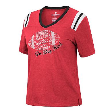 Women's Colosseum Heathered Scarlet Nebraska Huskers 15 Min Early ...