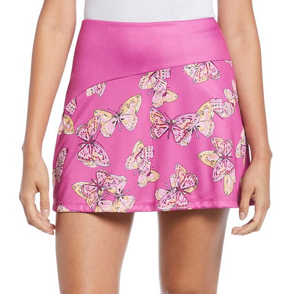 Women's Grand Slam Butterfly Print Asymmetrical Golf Skort