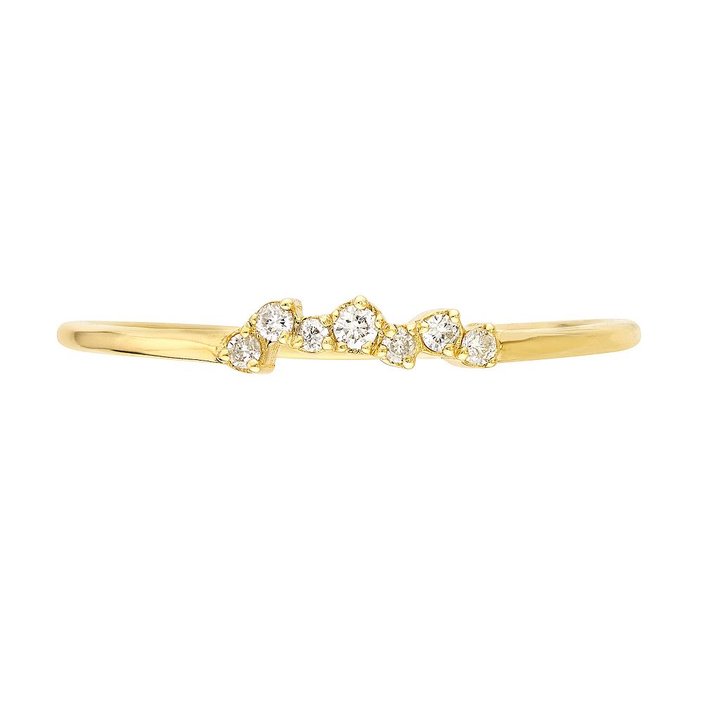 14k Gold Diamond Accent Fashion Ring