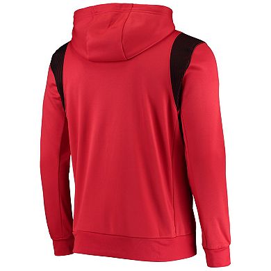 Men's Nike Scarlet Ohio State Buckeyes 2021 Team Sideline Performance Pullover Hoodie