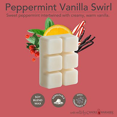 Candle Warmers Etc. 2.5-oz. Peppermint Vanilla Swirl & Christmas Magic ...