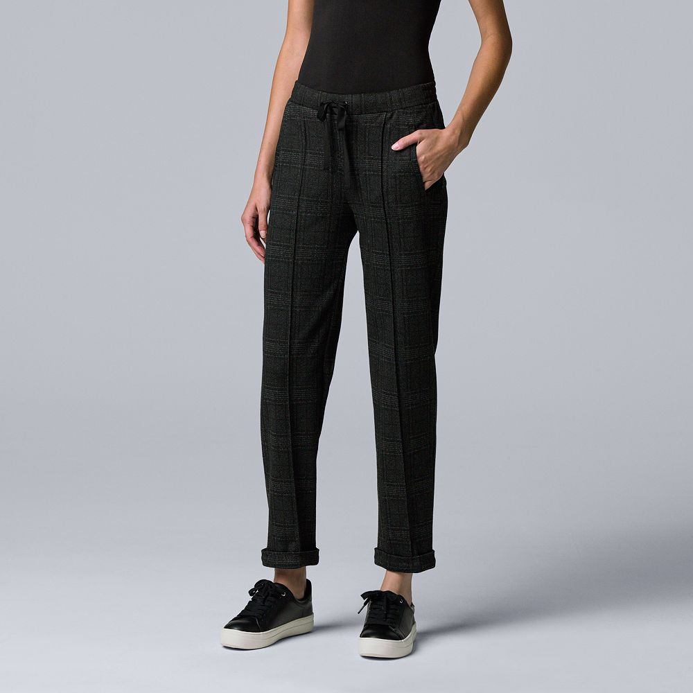 Women's Simply Vera Vera Wang Tapered Pull-On Drawstring Pants