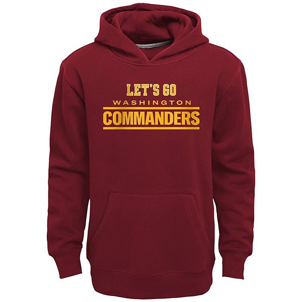 Kids 7-20 Washington Commanders Team Slogan Fleece Hoodie