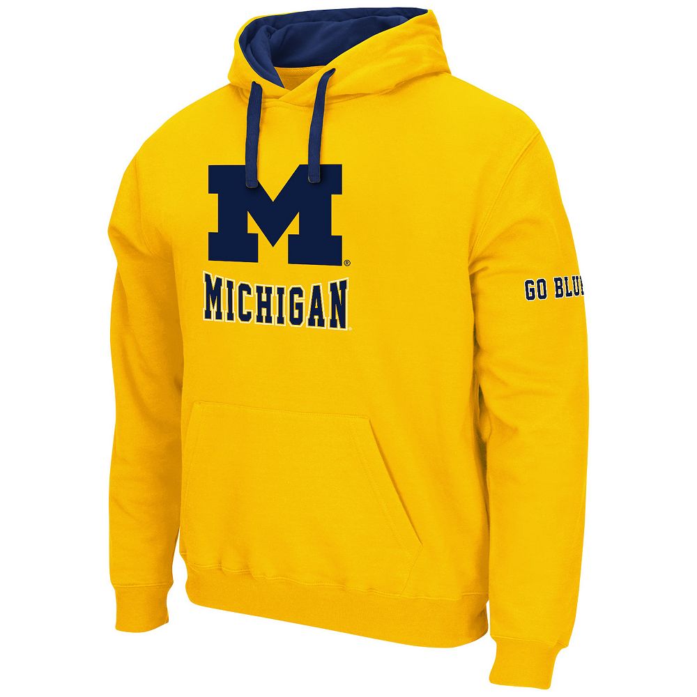 Men's Colosseum Michigan Wolverines Pullover Fleece Hoodie