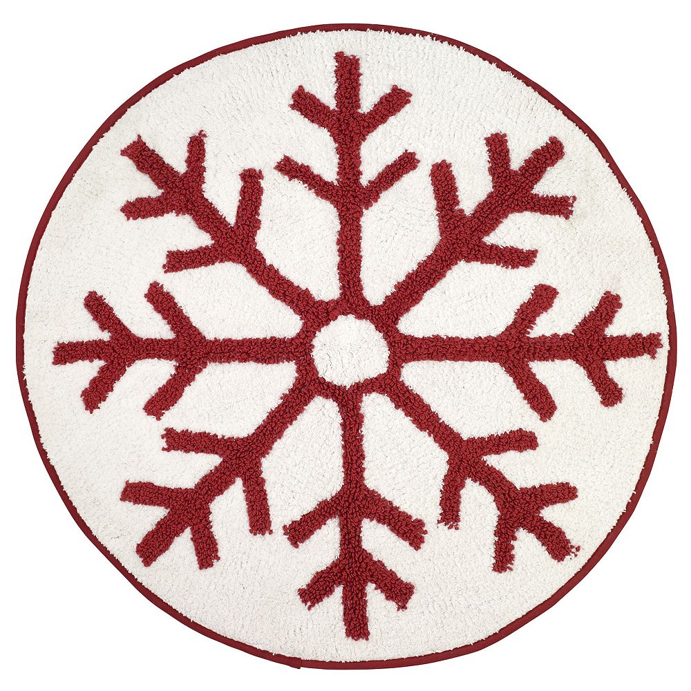 Avanti Sparkle Snowflake Bath Rug