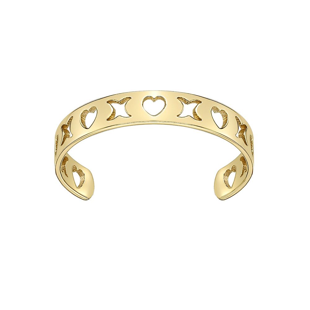 Lila Moon 10k Gold XO Cutout Toe Ring