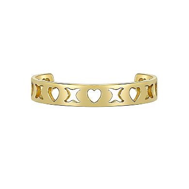 Lila Moon 10k Gold XO Cutout Toe Ring