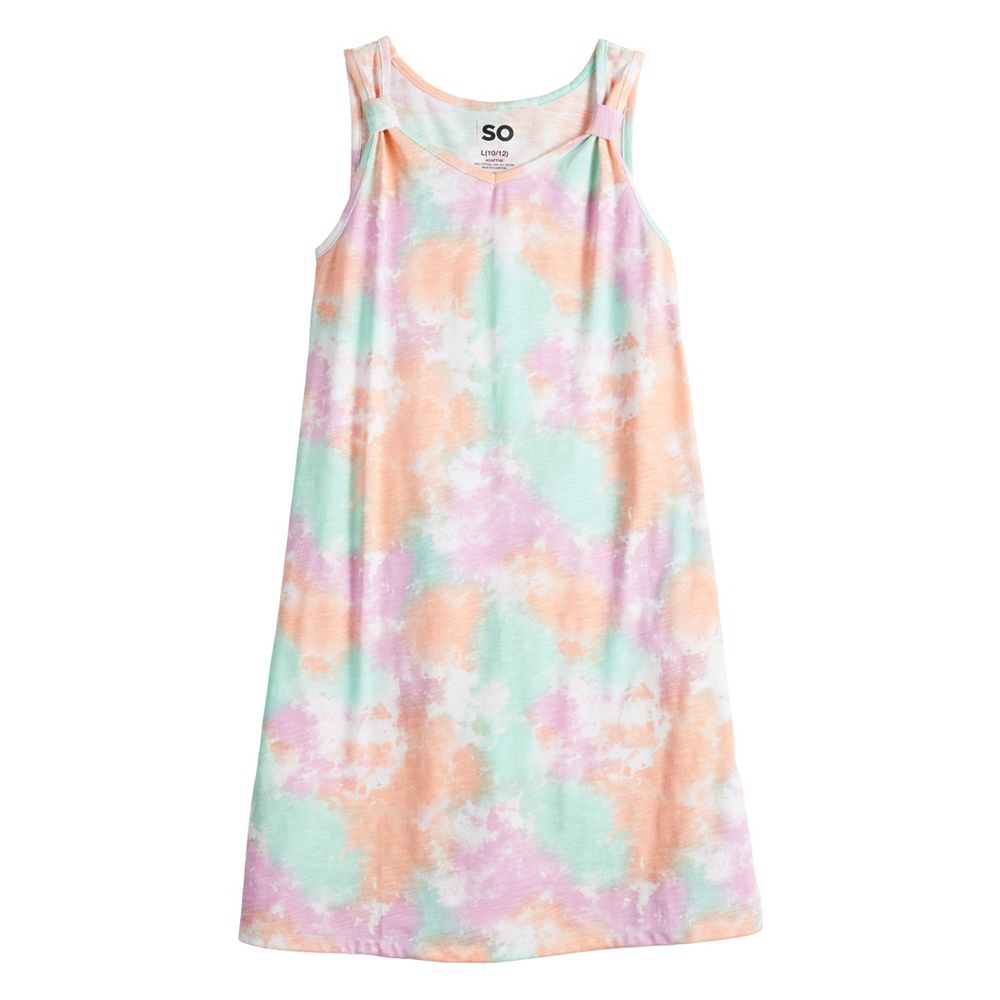 Girls 6-20 SO® Adaptive Knot Strap Tank Dress in Regular & Plus Size
