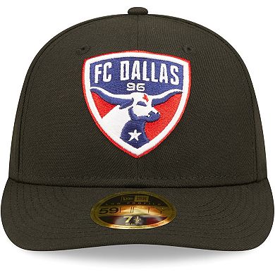 Men's New Era Black FC Dallas Primary Logo Low Profile 59FIFTY Fitted Hat
