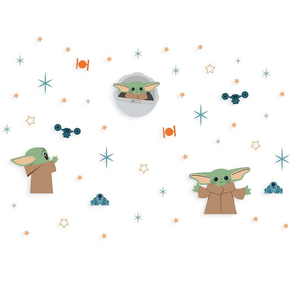 Star Wars The Mandalorian The Child aka Baby Yoda Grogu Wall Decal 49 ...
