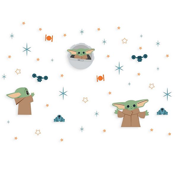 Star Wars The Mandalorian The Child aka Baby Yoda Grogu Wall Decal 49 ...