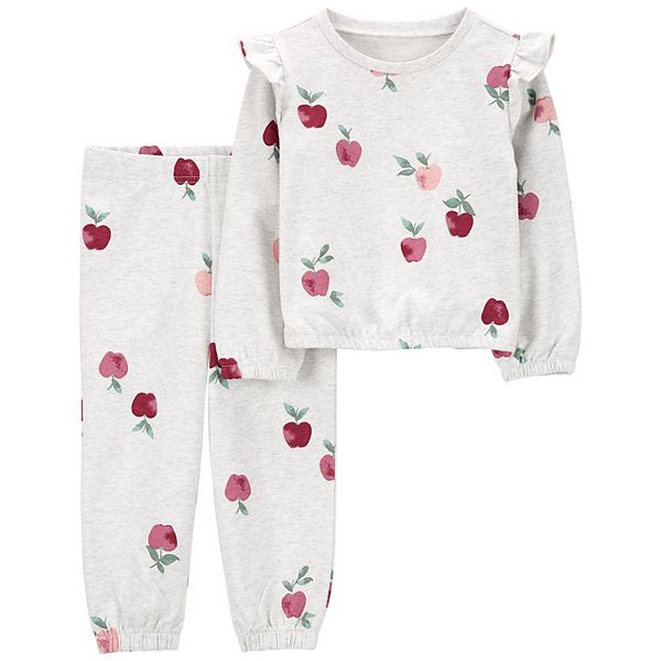 Baby Girl Carter's 2-Piece Apple Top & Pants Set
