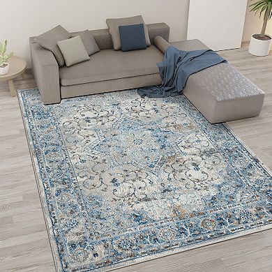 Madison Park Molly Global Medallion Woven Area Rug