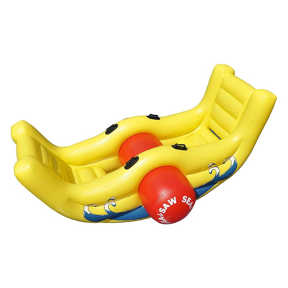 Swimline Giant Inflatable Sea-Saw Water Rocker Swimming Pool Float, (2 ...