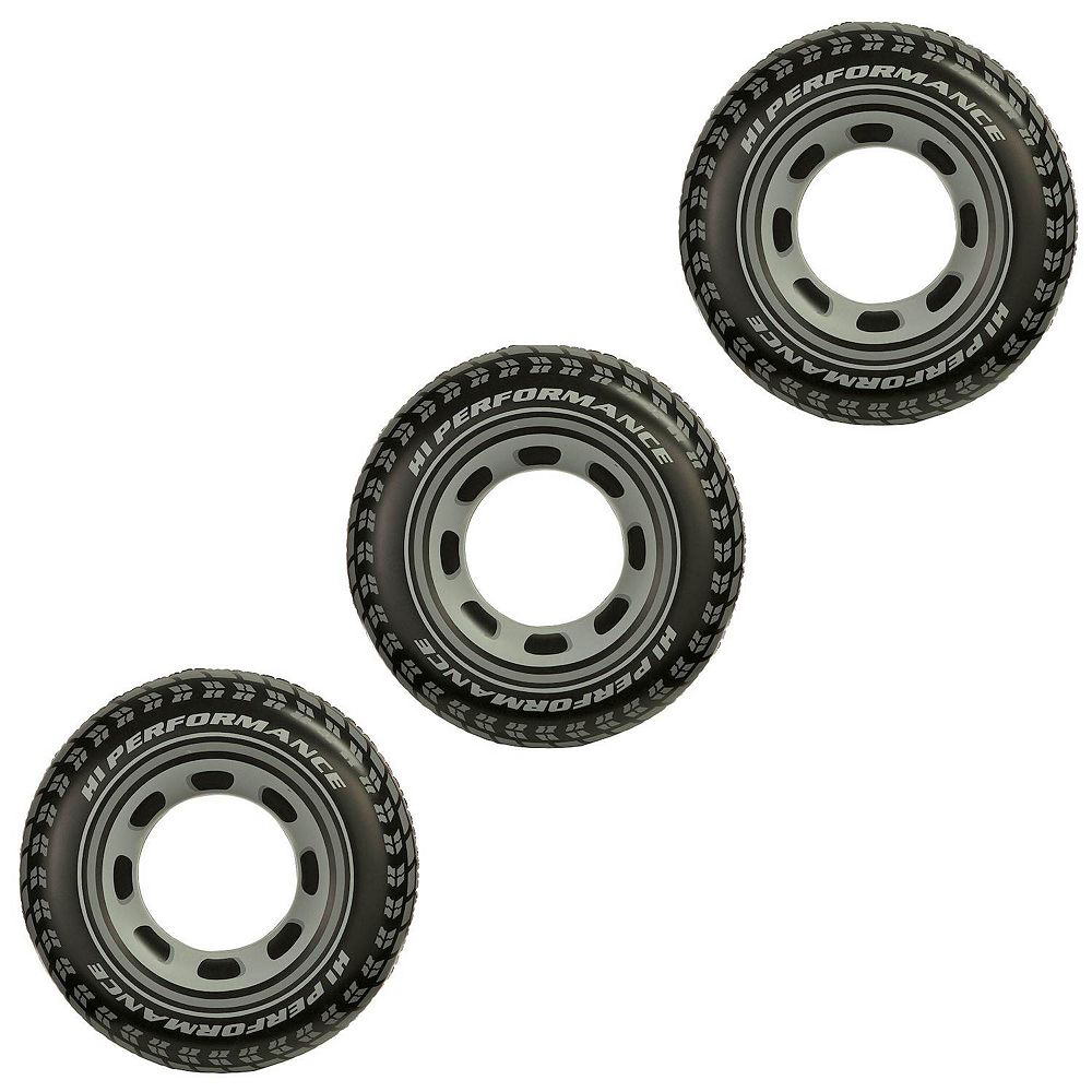 Intex Inflatable 36 Inch Tire Tube Raft Float For Pool Lake Ocean River ...