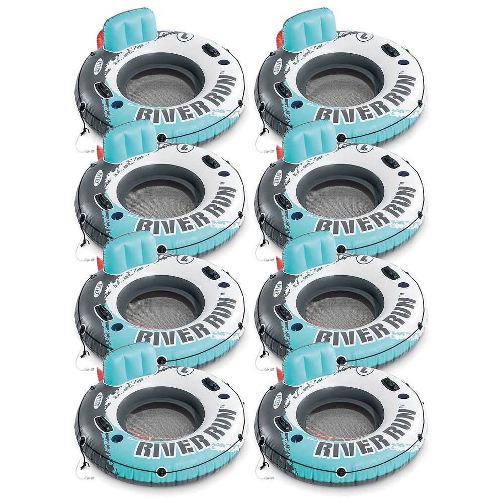 Intex River Run 53 Inch Inflatable Floating Tube Lake Pool Ocean Raft ...