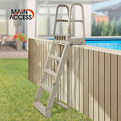 Main Access Smart Choice Incline Outside Above Ground Swim Pool Ladder ...