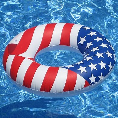 Swimline 36" Inflatable Patriotic American Flag Swimming Pool Float (3 ...