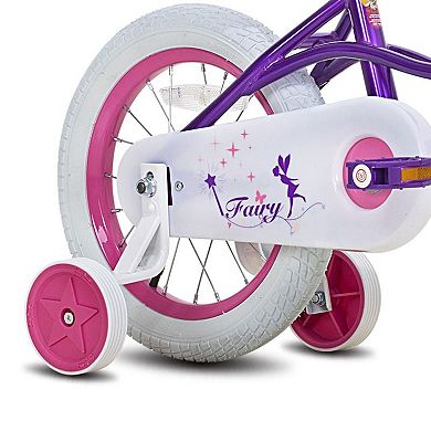 Joystar Fairy 16 Inch Kids Bike with Training Wheels for Ages 4 to 7 ...