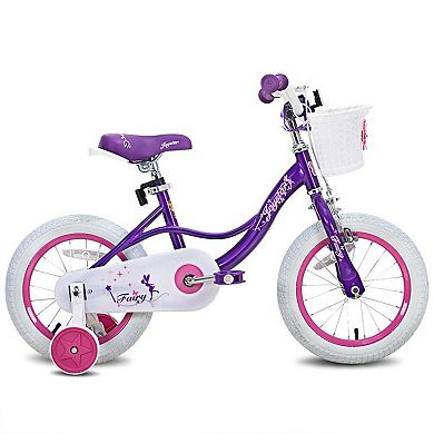 Joystar Fairy 16 Inch Kids Bike with Training Wheels for Ages 4 to 7 ...