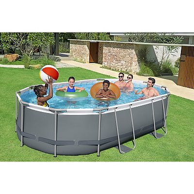 Bestway power steel frame pool store