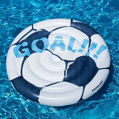 Swimline 90531 Giant Soccer Ball Swimming Pool Toy Raft Ride On Float ...