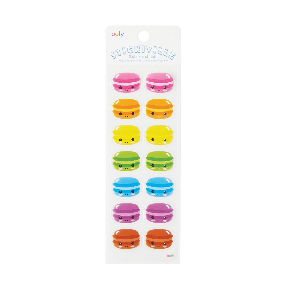 Ooly Stickiville Skinny - Happy Macarons Stickers