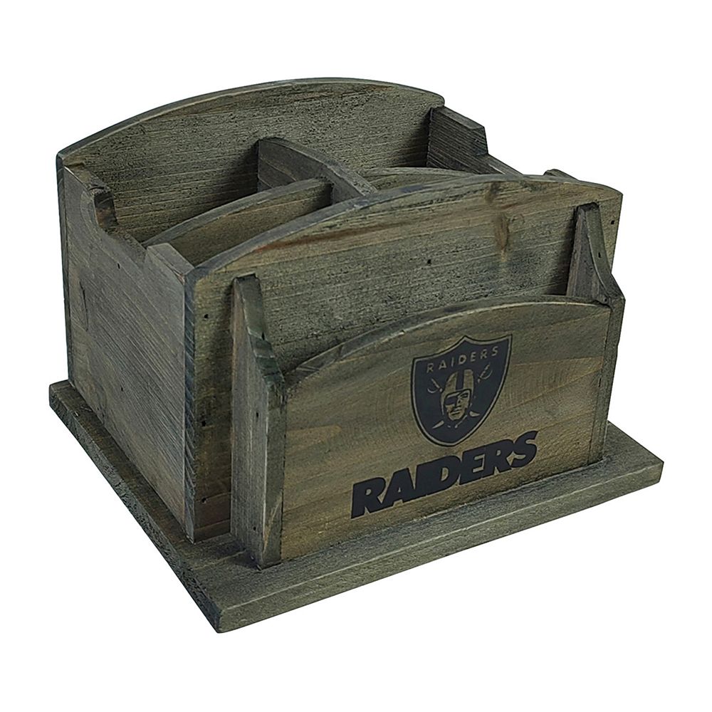 Las Vegas Raiders Rustic Desk Organizer