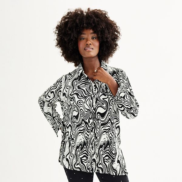 Women's INTEMPO Relaxed Accordion Shirt