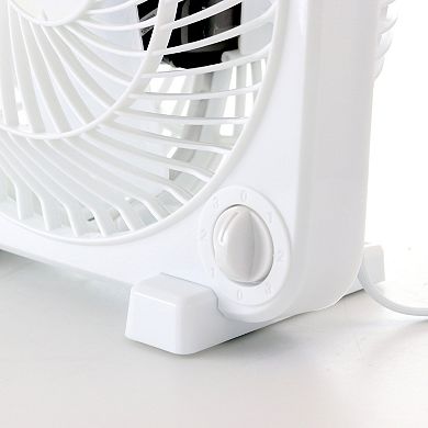 Impress 9 Inch Box Fan- White