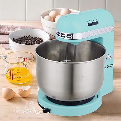 Brentwood 5 Speed Stand Mixer with 3.5 Quart Stainless Steel Mixing ...