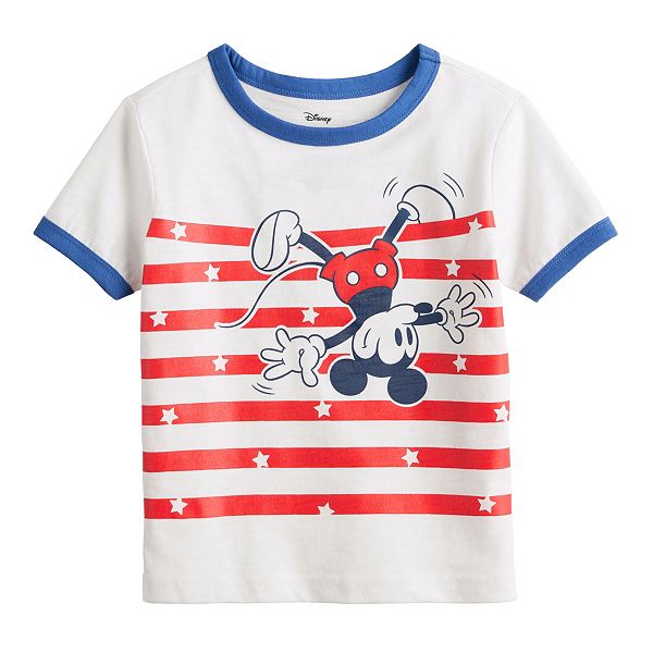 Disney's Mickey Mouse Baby & Toddler Striped Ringer Graphic Tee by ...