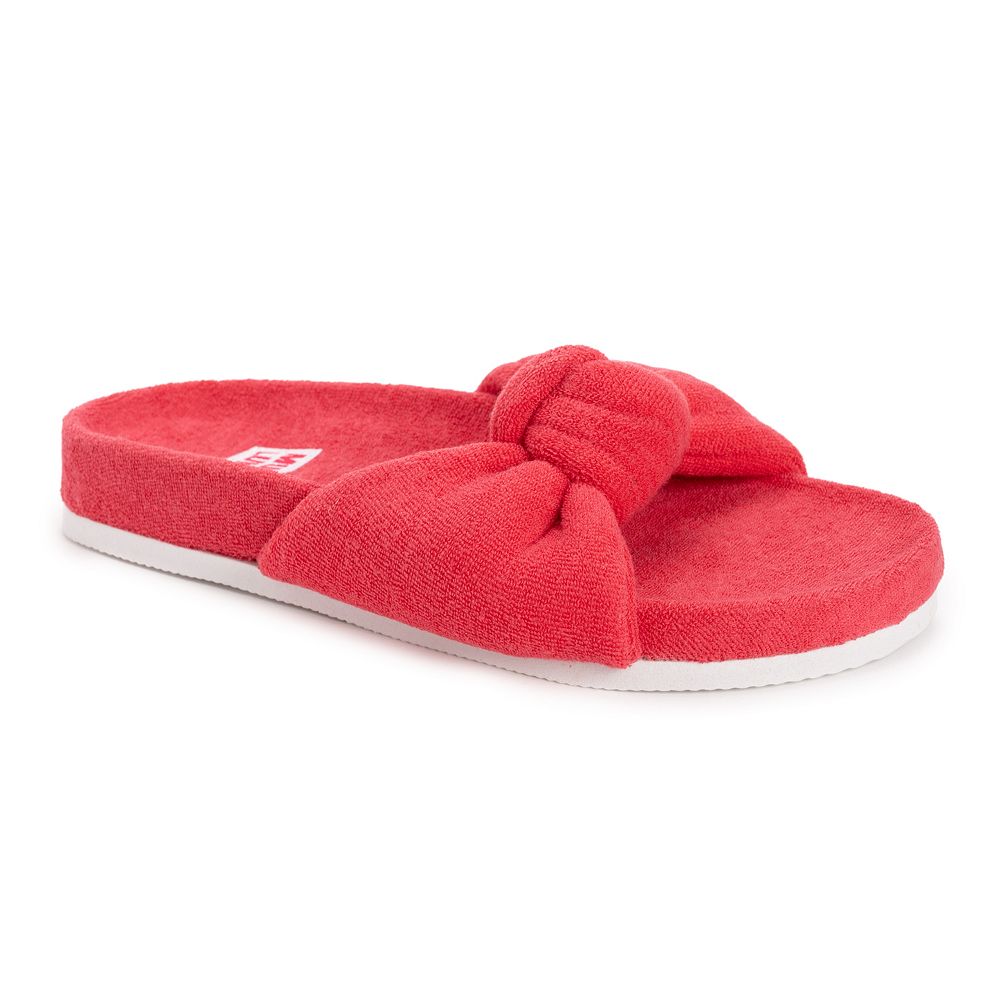 MUK LUKS Nura Knotted Plush Women's Slide Slippers
