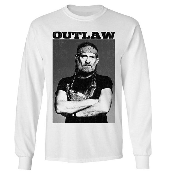 Men's Willie Nelson Outlaw Tee Long Sleeve Tee