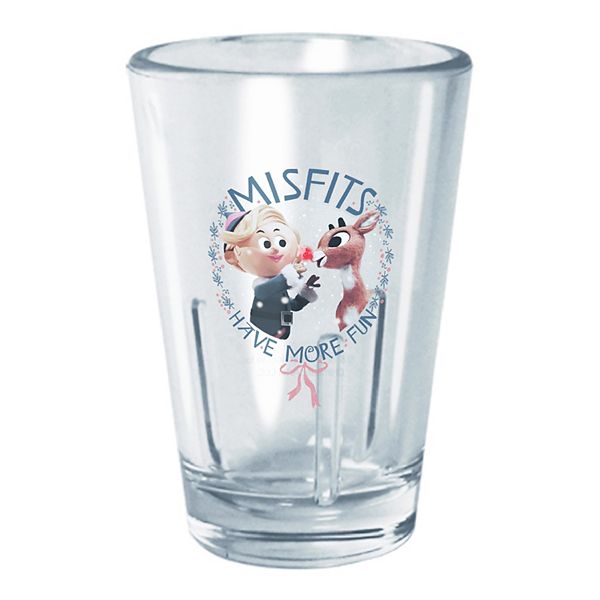 Rudolph Shiny Nose Misfit 2 Oz Tritan Shot Glass