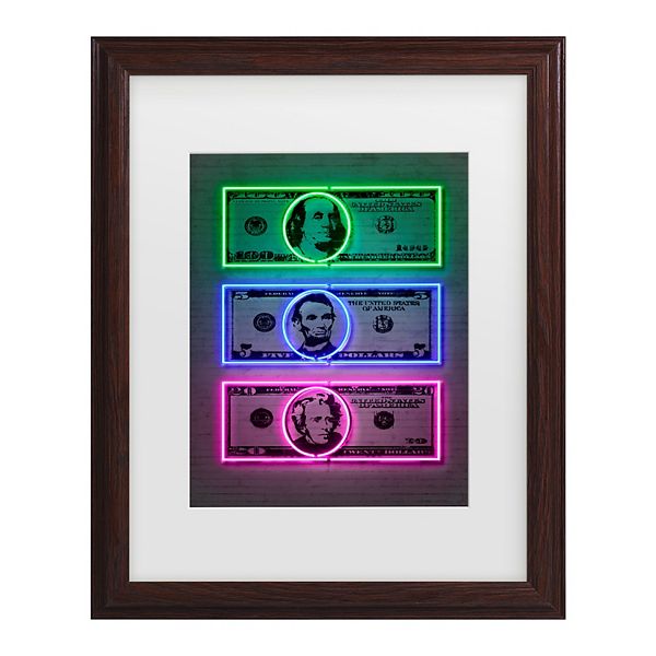 Dollars Framed Wall Art