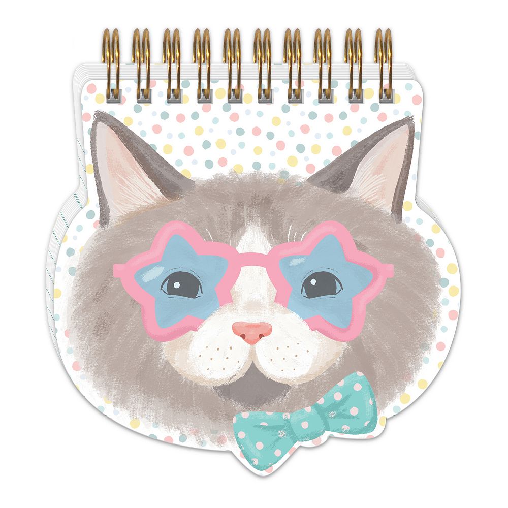 Punch Studio Spiral Notebook - Party Cat