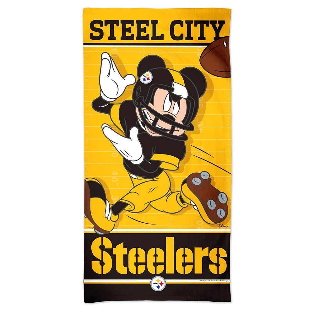 WinCraft Pittsburgh Steelers 30'' x 60'' Disney Spectra Beach Towel