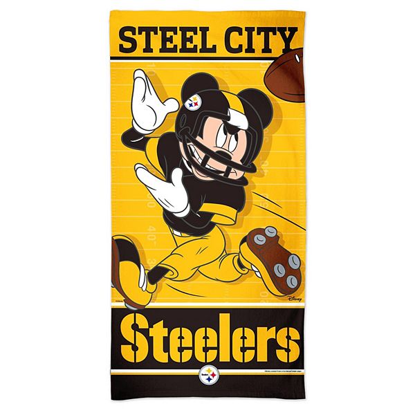 WinCraft Pittsburgh Steelers 30'' x 60'' Disney Spectra Beach Towel