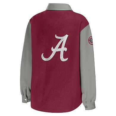 Women's WEAR by Erin Andrews Crimson Alabama Crimson Tide Button-Up ...