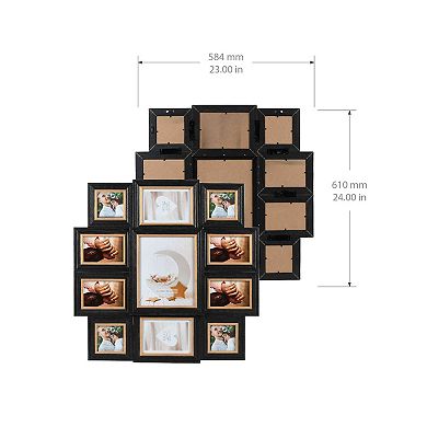 New View Gifts & Accessories 11-Opening Black Multi-Sized Photo Collage ...