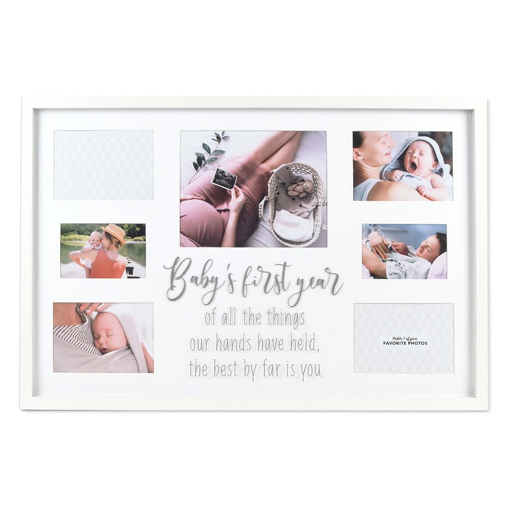 New View Gifts & Accessories 7-Opening "Baby's First Year" Wall Hanging ...